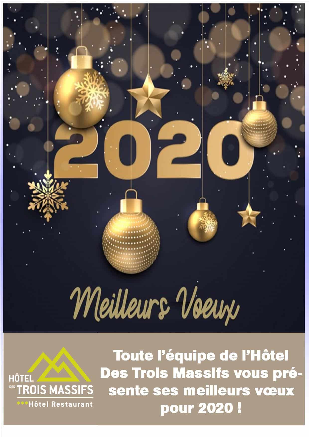 Nous vous souhaitons à tous et à toutes tous nos voeux pour 2020 ...
